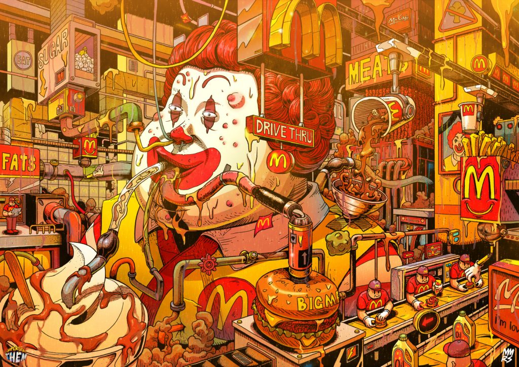 Fast Food Illustration