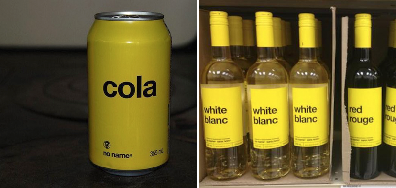 Voici "No Name" : la marque sans nom pour mieux mettre en avant le produit