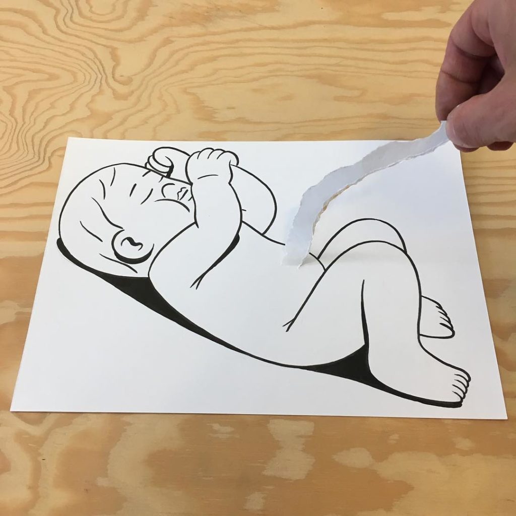 Il joue avec du papier pour créer des scènes 3D surprenantes - Creapills