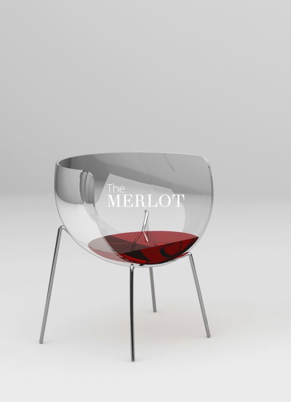 The Merlot : les chaises design qui reproduisent l'apparence d'un verre ...
