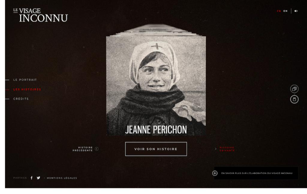 Le visage du Soldat inconnu conçu avec 30 000 photos de femmes et ...