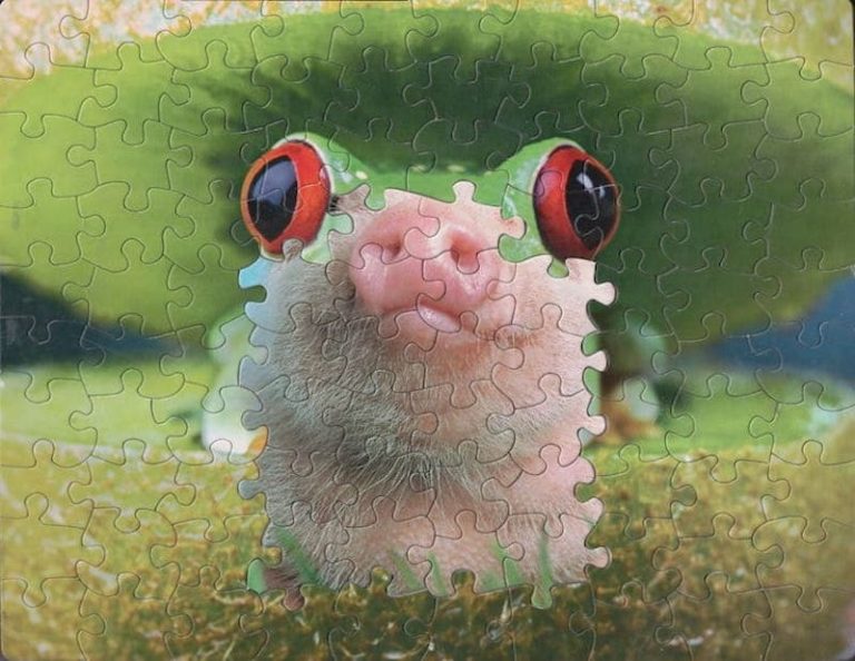 Cet artiste crée des scènes surréalistes en mélangeant des puzzles ...