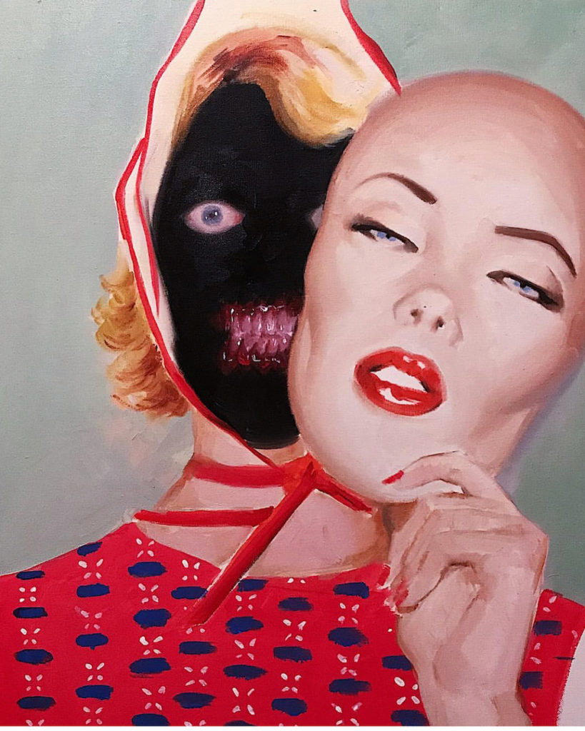 Cet artiste réalise d'étranges peintures qui révèlent un visage caché ...