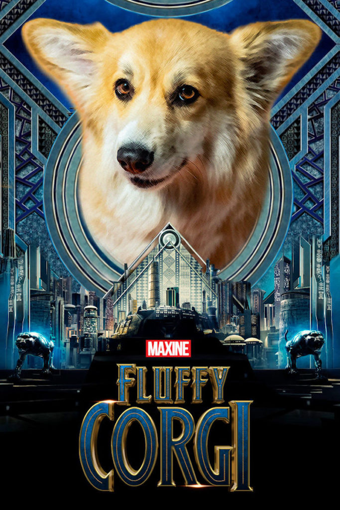 Il s'amuse à incruster son adorable corgi dans des affiches de films ...