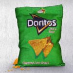 Doritos a conçu un packaging en tissu... pour essuyer vos mains grasses ...