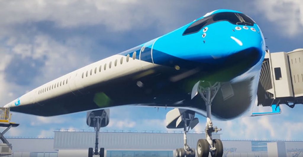 Ce prototype d'avion en V consomme moins en transportant les passagers ...