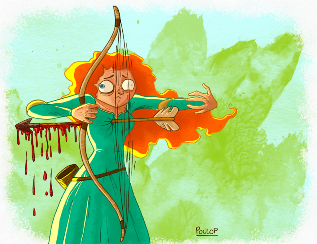Cet illustrateur imagine la mort de 14 princesses Disney en respectant ...