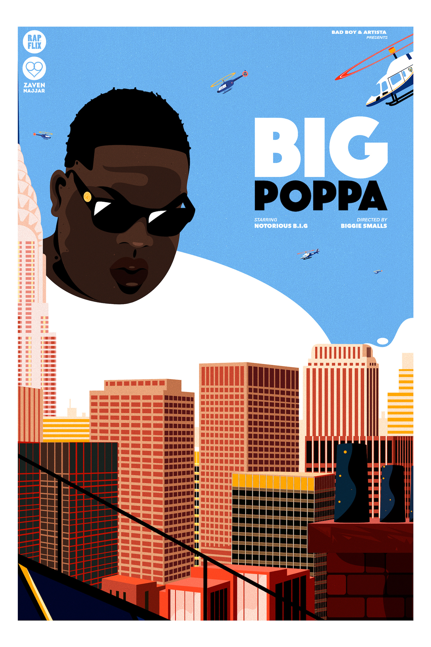Ce graphiste transforme les tubes de rap célèbres en affiches de cinéma ...