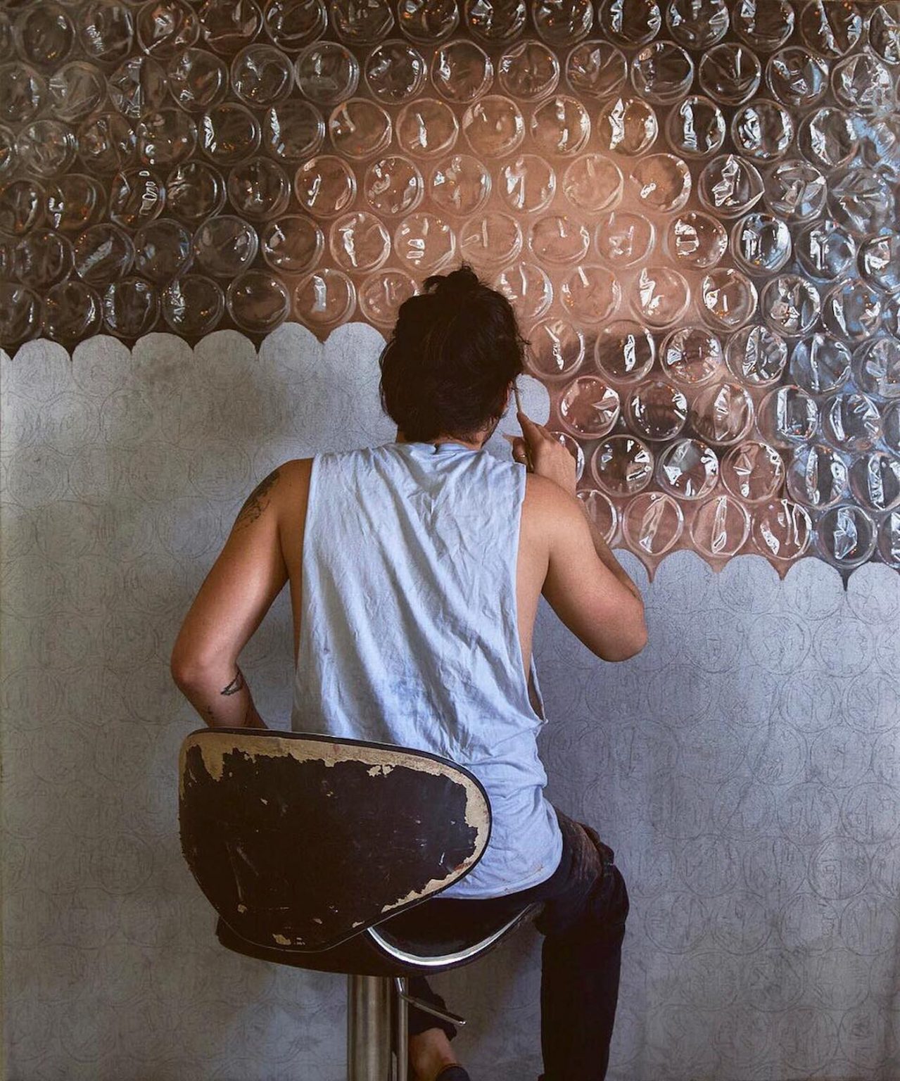 Le Peintre Darian Mederos Crée Une Illusion De Papier Bulle Fascinante