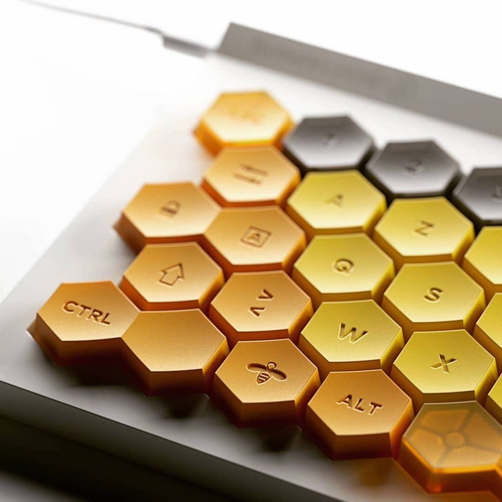 Le design de ce clavier d'ordinateur est directement inspiré du nid d ...