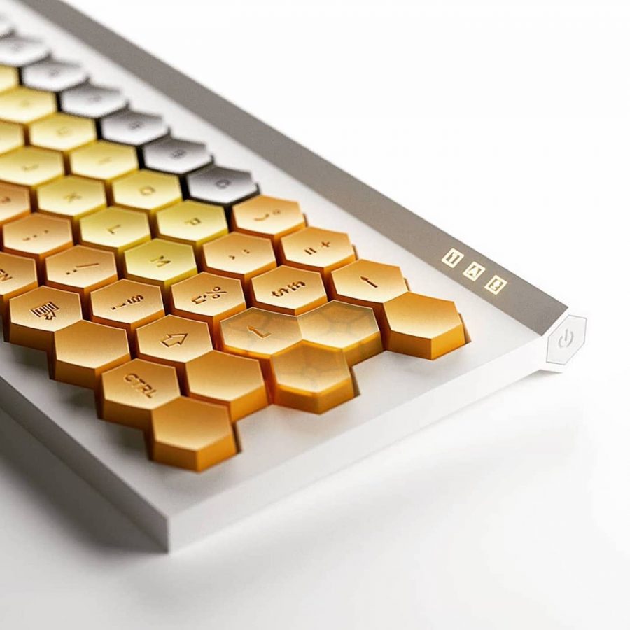 Le design de ce clavier d'ordinateur est directement inspiré du nid d ...