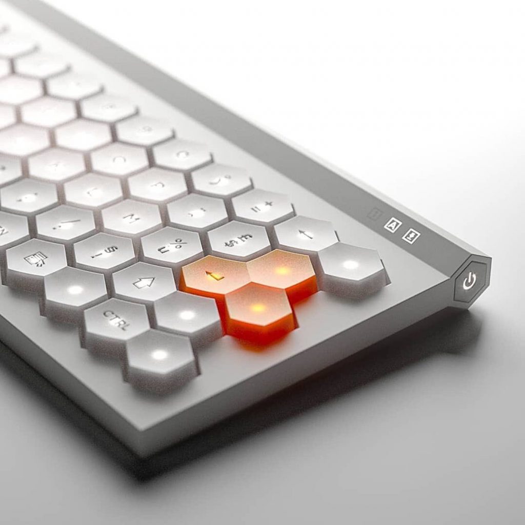 Le design de ce clavier d'ordinateur est directement inspiré du nid d ...