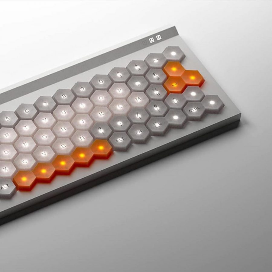 Le design de ce clavier d'ordinateur est directement inspiré du nid d ...