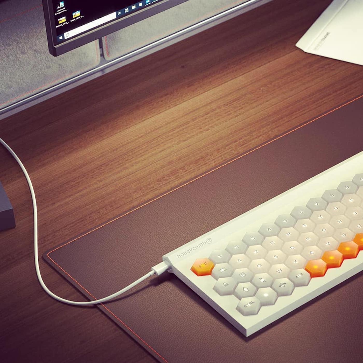 Le design de ce clavier d'ordinateur est directement inspiré du nid d ...