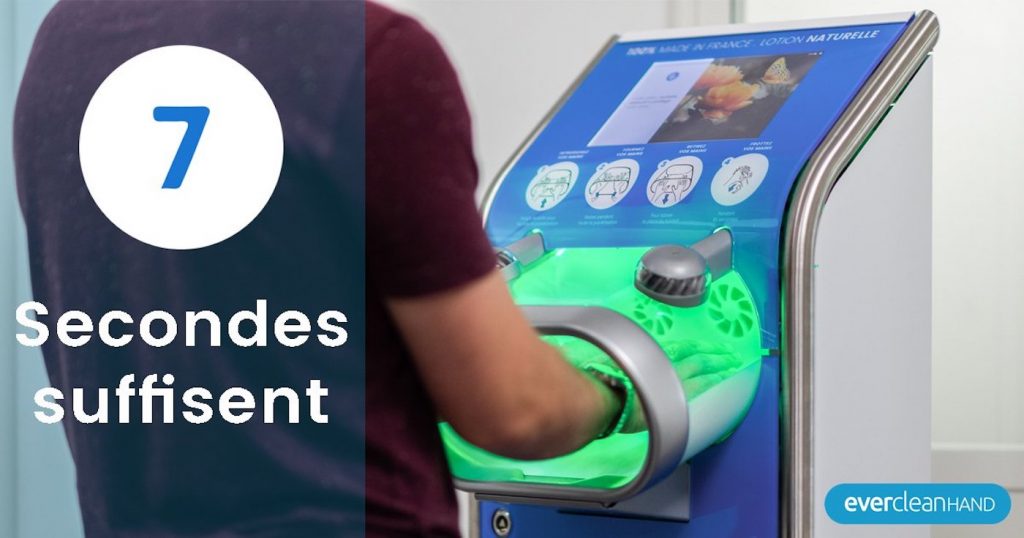 Cette société française a conçu une borne qui désinfecte vos mains en 7 ...