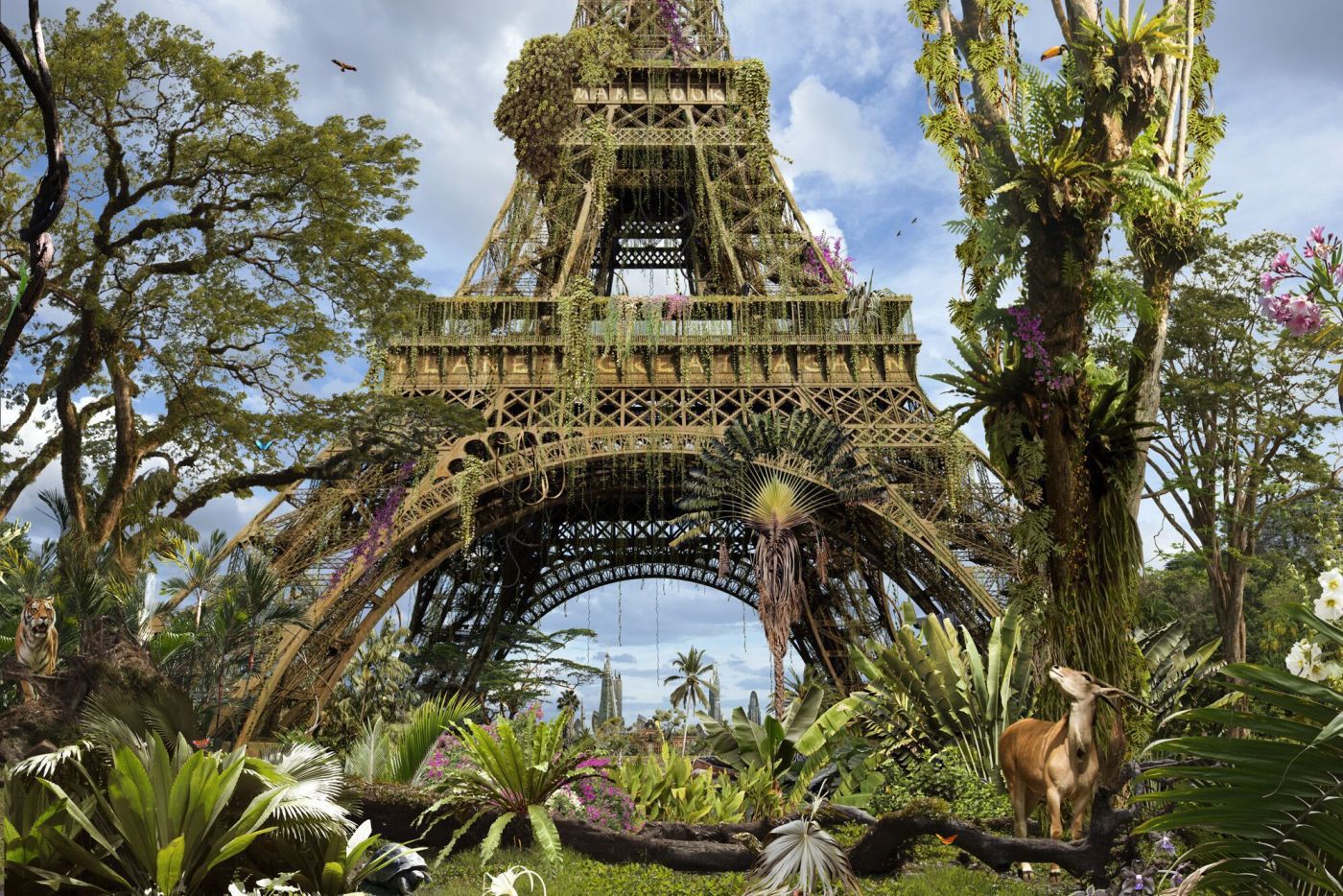 L'artiste Chris Morin-Eitner imagine Paris en véritable jungle ...