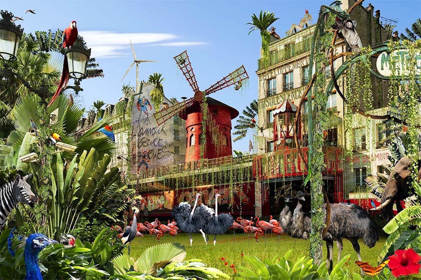 L'artiste Chris Morin-Eitner imagine Paris en véritable jungle ...