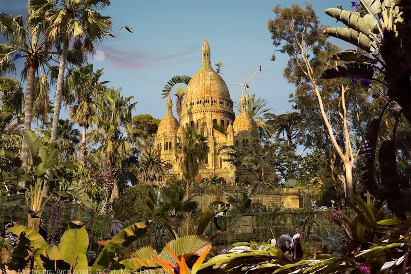 L'artiste Chris Morin-Eitner imagine Paris en véritable jungle ...