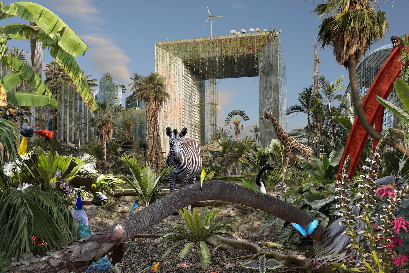 L'artiste Chris Morin-Eitner imagine Paris en véritable jungle ...