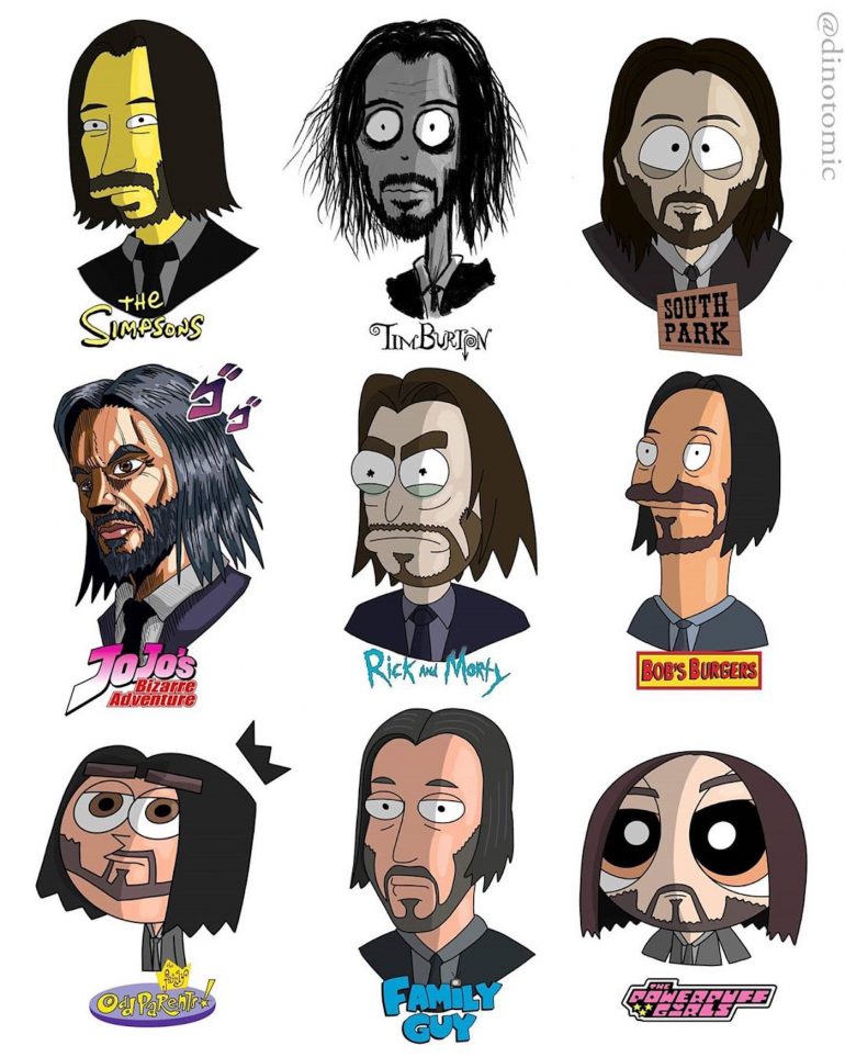 L'artiste Dino Tomic illustre les personnes célèbres avec le style de ...