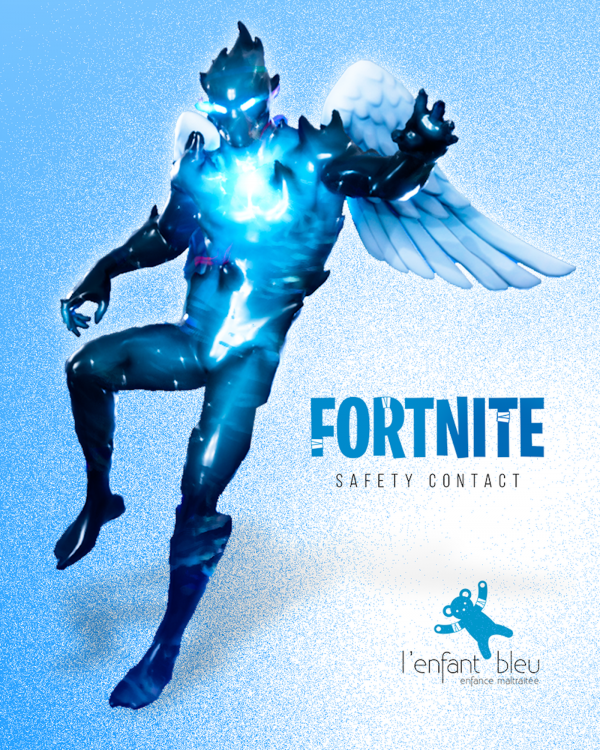 Fortnite : un ange bleu pour protéger les enfants victimes de ...