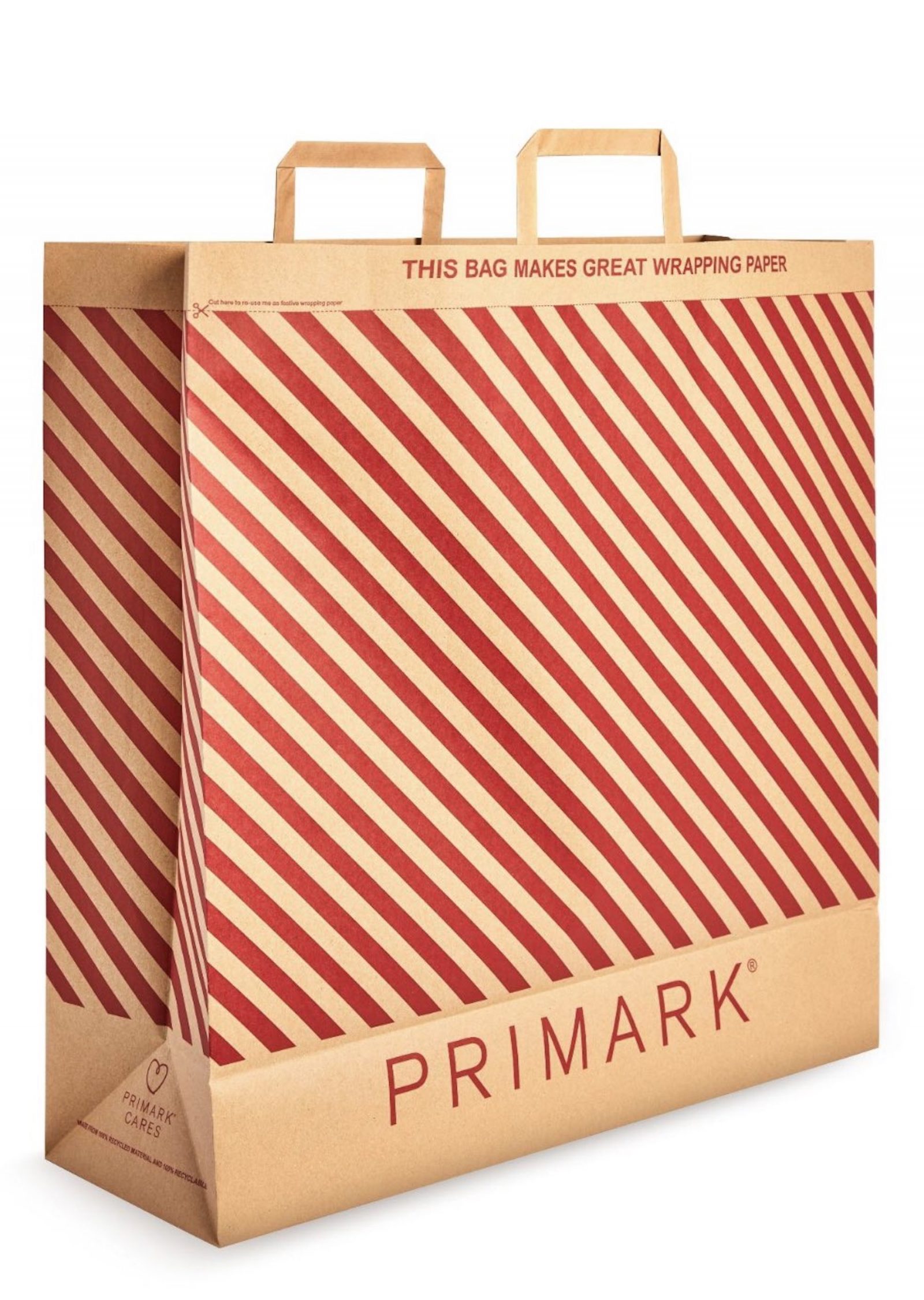 Primark crée un sac en papier qui se recycle en papier cadeau pour Noël