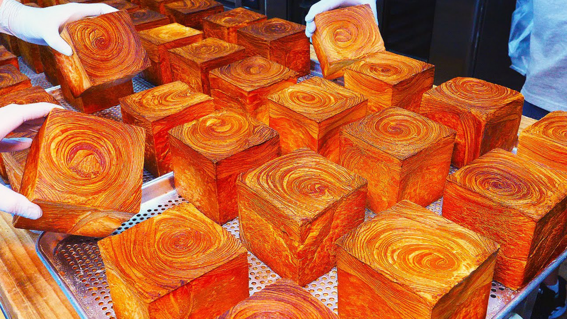 Ce pâtissier coréen réinvente le croissant en forme de cube ...