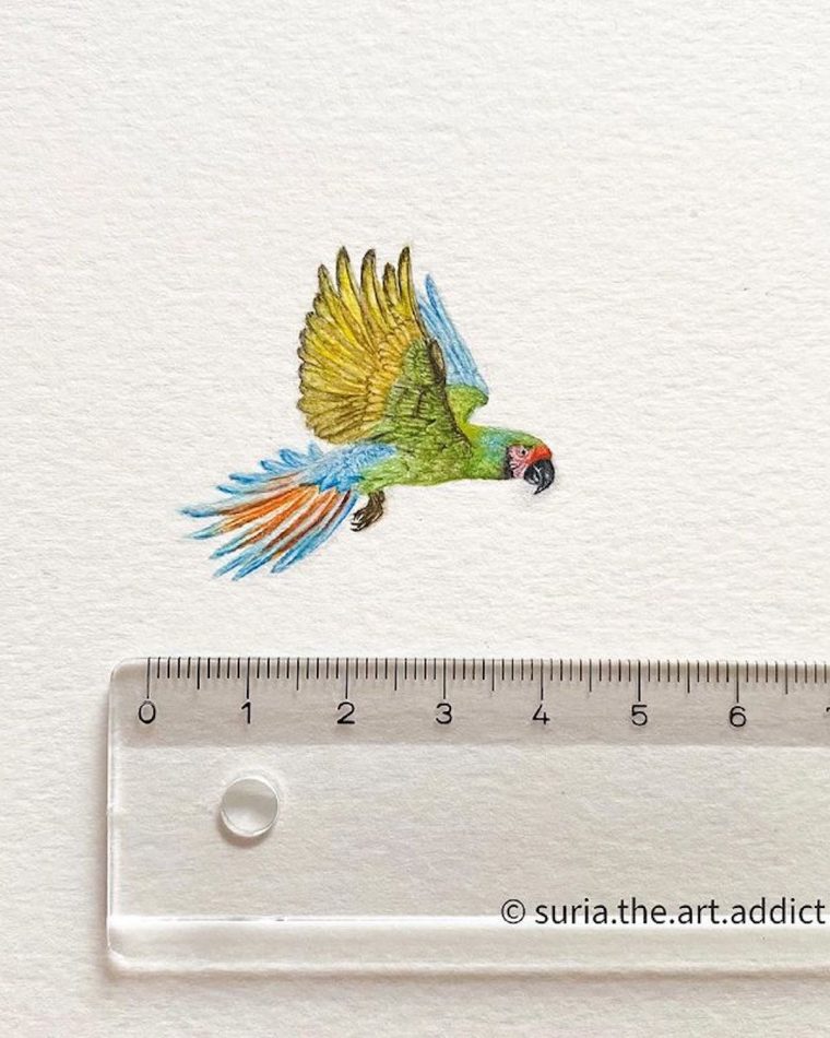 Les adorables aquarelles miniatures (et millimétrées) de Suria Prabha