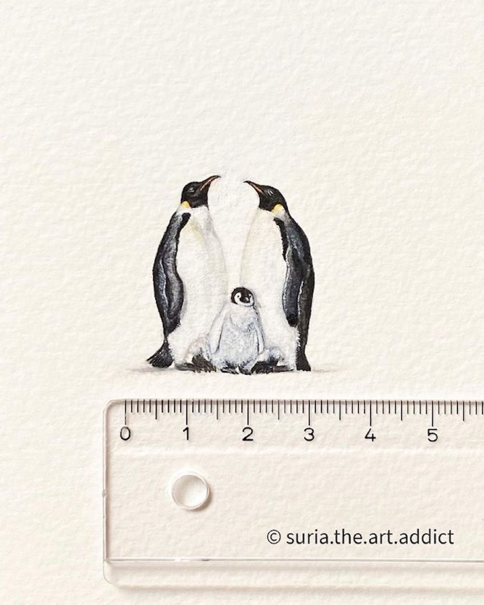 Les adorables aquarelles miniatures (et millimétrées) de Suria Prabha