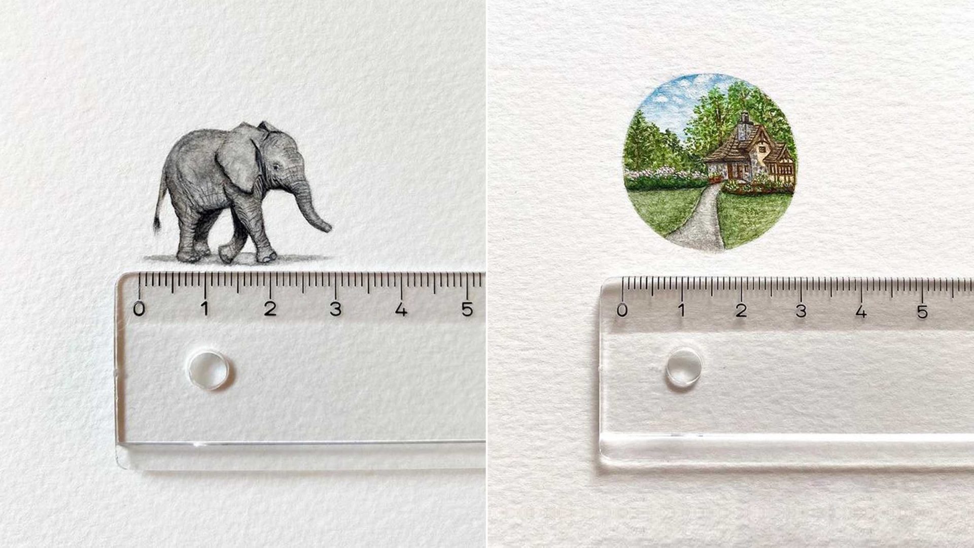 Les adorables aquarelles miniatures (et millimétrées) de Suria Prabha ...