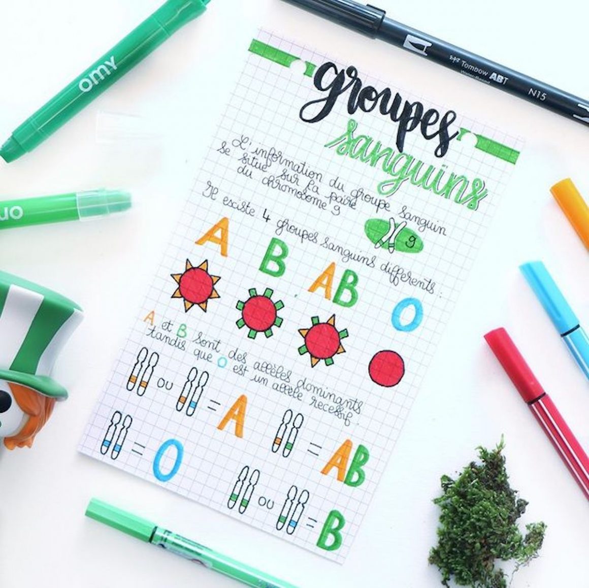 Cette élève de 1ère transforme les fiches de révisions en art - Creapills