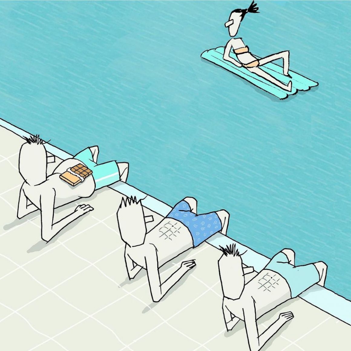 30 dessins minimalistes et (très) créatifs de l'artiste Yuval Robichek ...