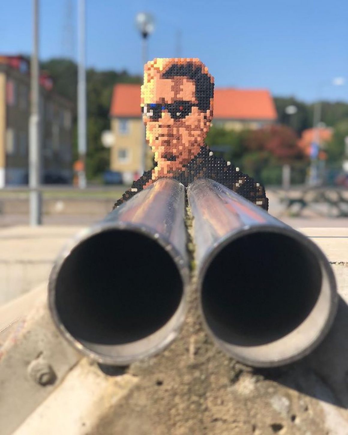 Johan Karlgen rend la ville plus amusante avec ses personnages pixellisés