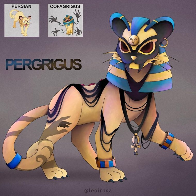 Il imagine les Pokémon comme des créatures de l'Égypte antique - Creapills