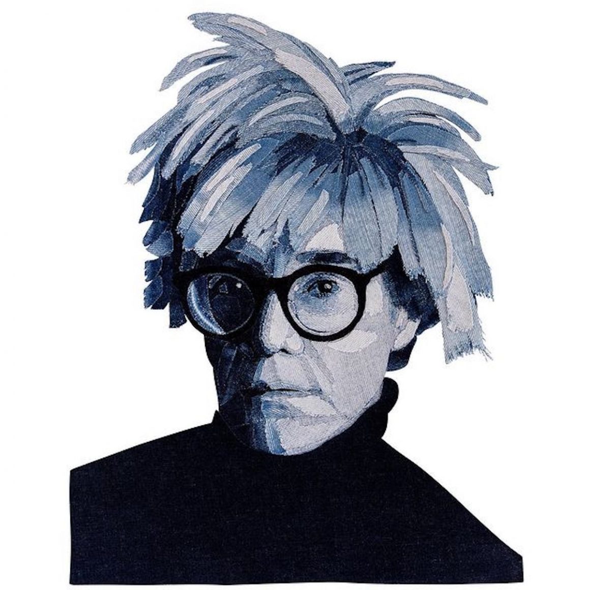 L'artiste Ian Berry recycle des jeans pour créer des portraits de ...