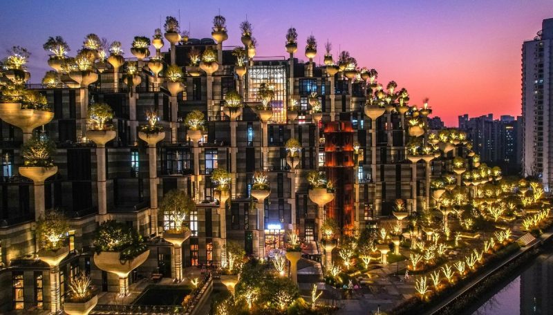 À Shanghai, l'architecture de ce nouveau bâtiment est composée de 1000 ...