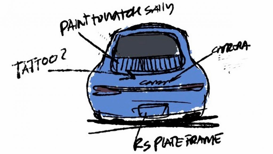 Porsche et Pixar recréent la voiture Sally Carrera du film Cars... en vrai