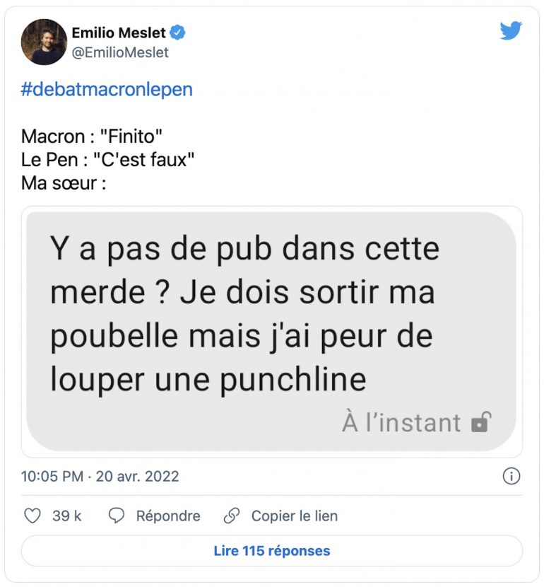 Les 20 meilleurs tweets créatifs du débat du second tour de la ...