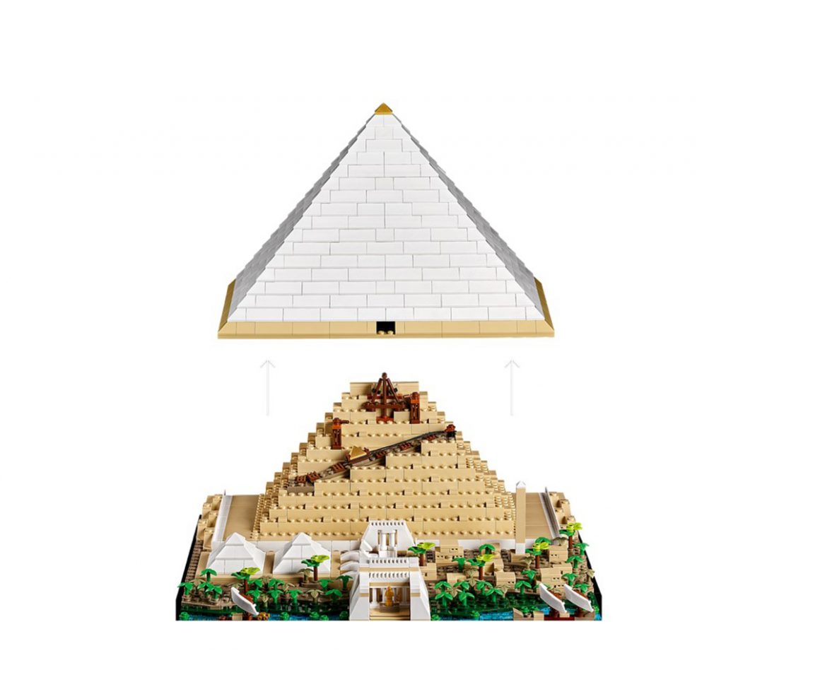 LEGO commercialise une réplique de 1476 pièces de la grande Pyramide de ...