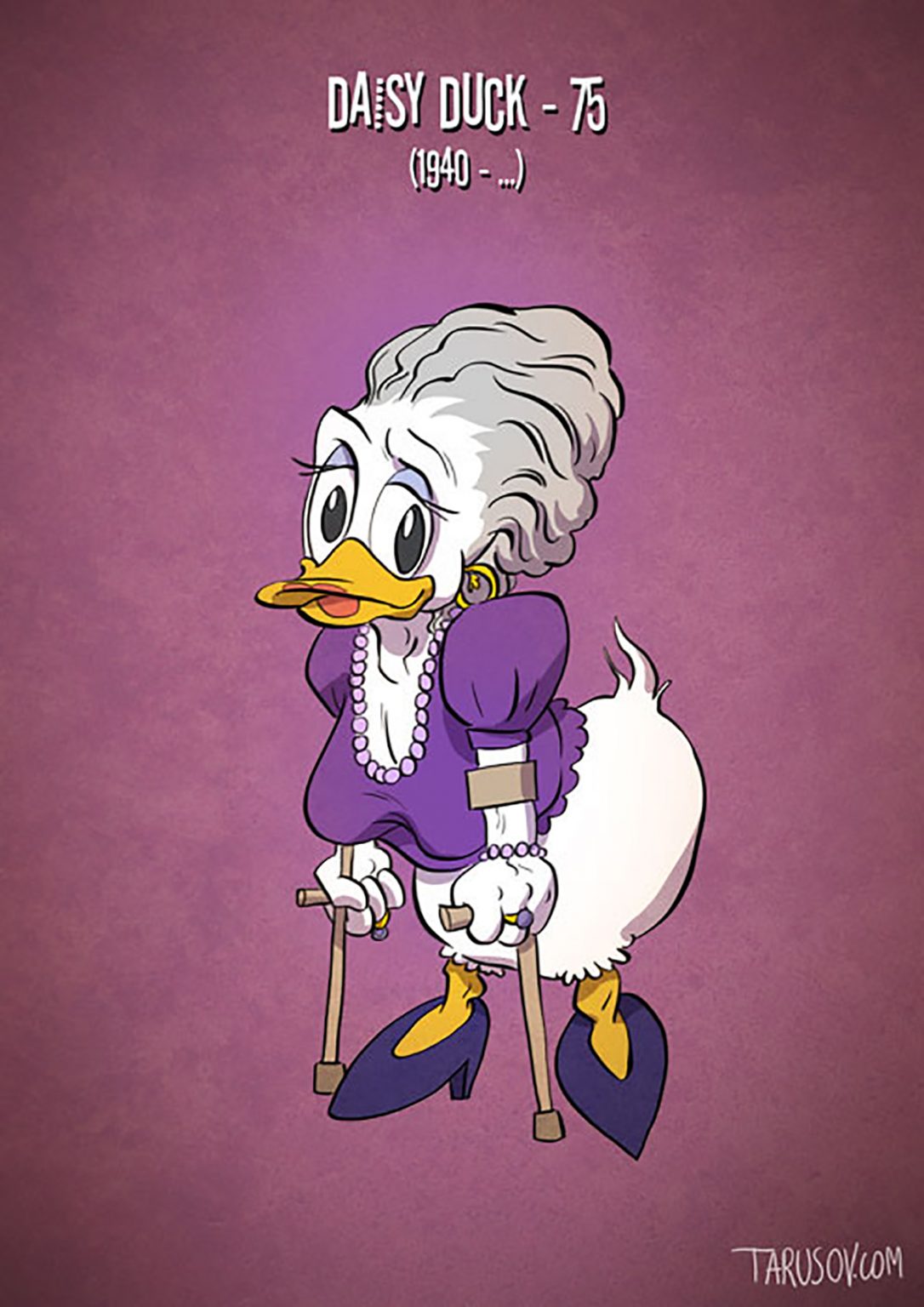 L'illustrateur Andrew Tarusov fait vieillir les personnages de cartoons ...