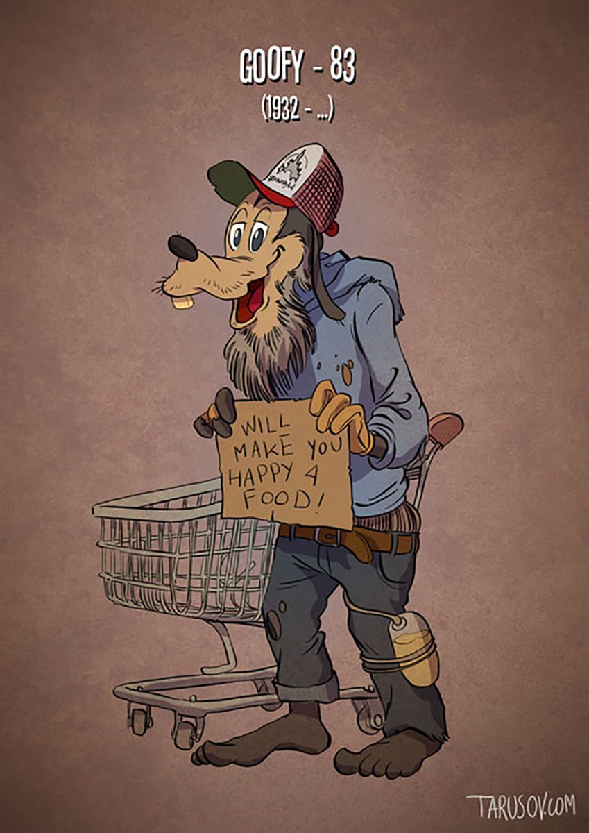 L'illustrateur Andrew Tarusov fait vieillir les personnages de cartoons ...