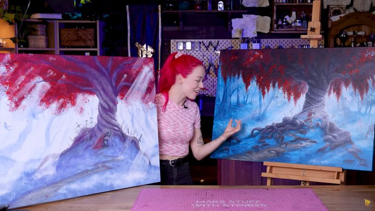 Cette artiste a réalisé le même tableau en 1 heure, 10 heures et 100 ...