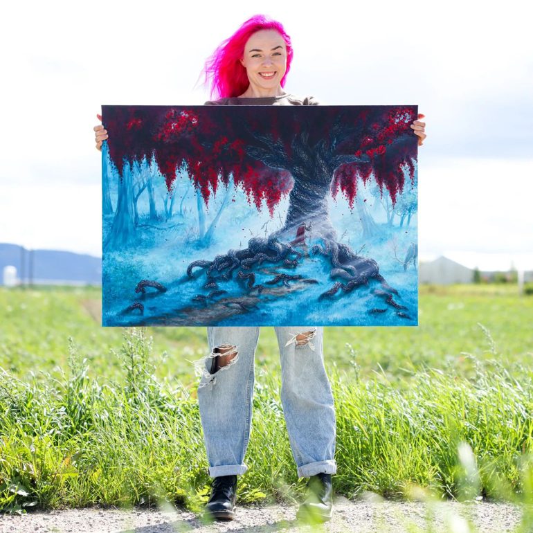 Cette artiste a réalisé le même tableau en 1 heure, 10 heures et 100 heures