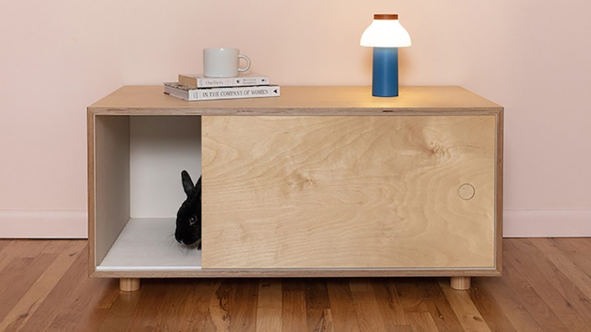 Des meubles designs et élégants spécialement conçus pour les lapins