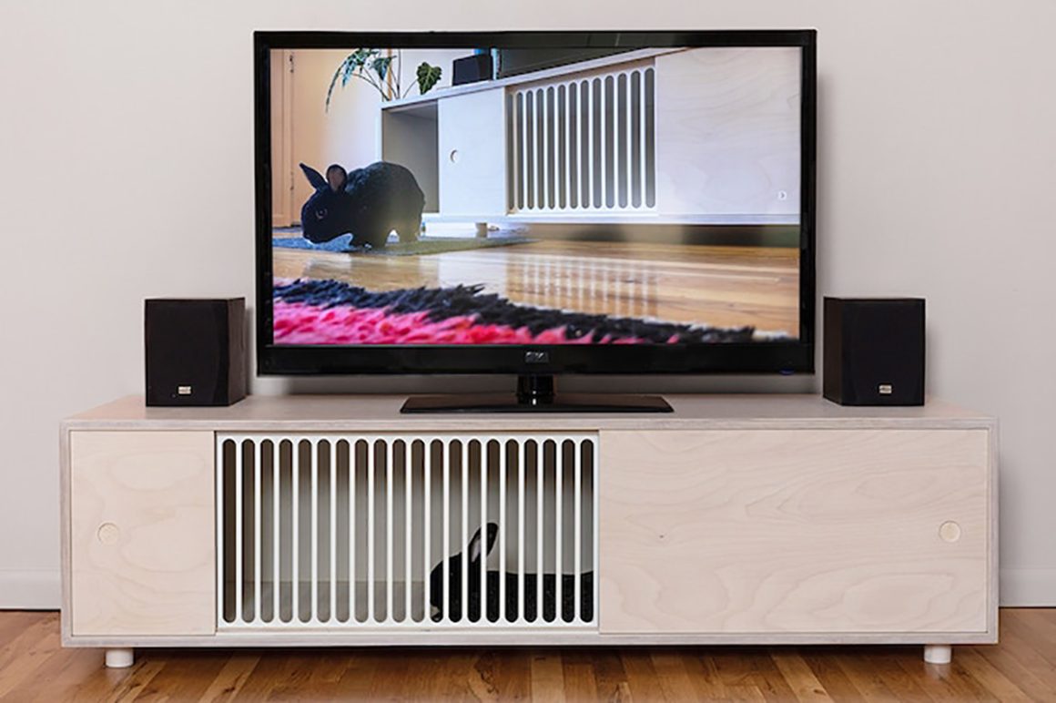 Des meubles designs et élégants spécialement conçus pour les lapins