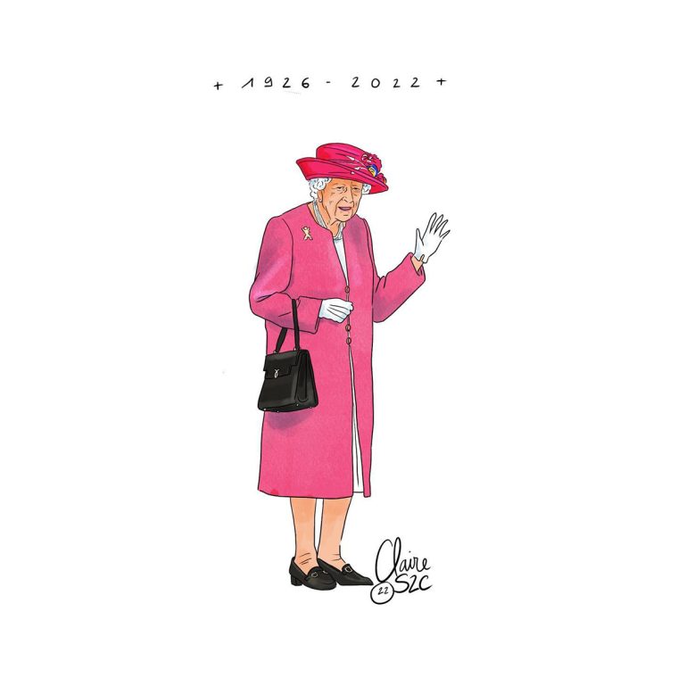 30 illustrations touchantes en hommage à la reine d'Angleterre Élisabeth II