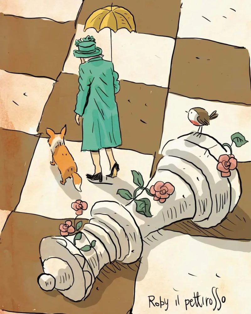 30 illustrations touchantes en hommage à la reine d'Angleterre ...