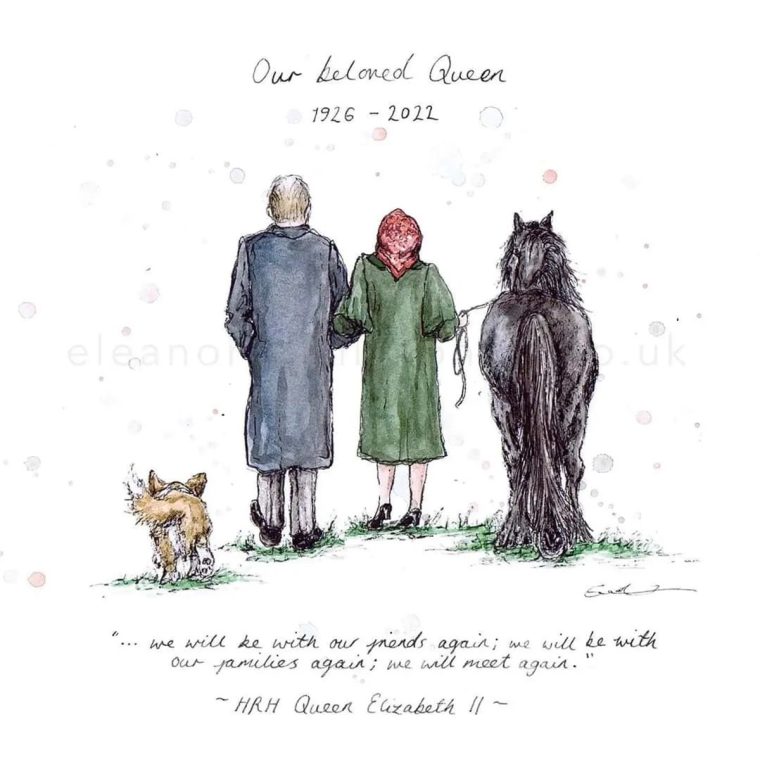 30 illustrations touchantes en hommage à la reine d'Angleterre ...