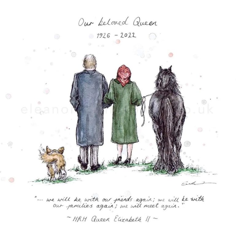 30 illustrations touchantes en hommage à la reine d'Angleterre ...