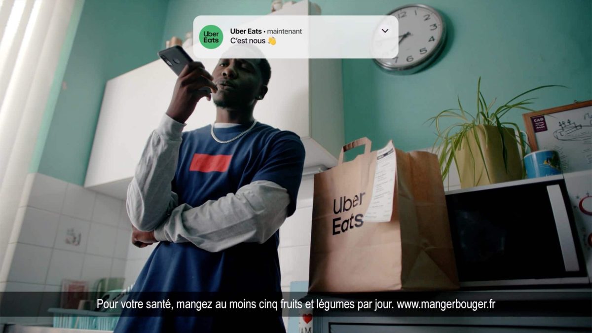 Uber Eats "hacke" les pubs TV avec des notifications de son application
